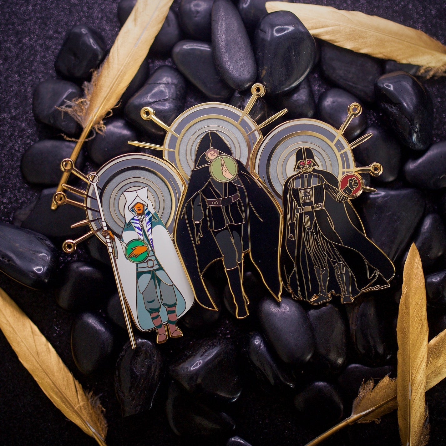 Mortis - Set of Three Connecting Pins – Hunter & Convor Pins